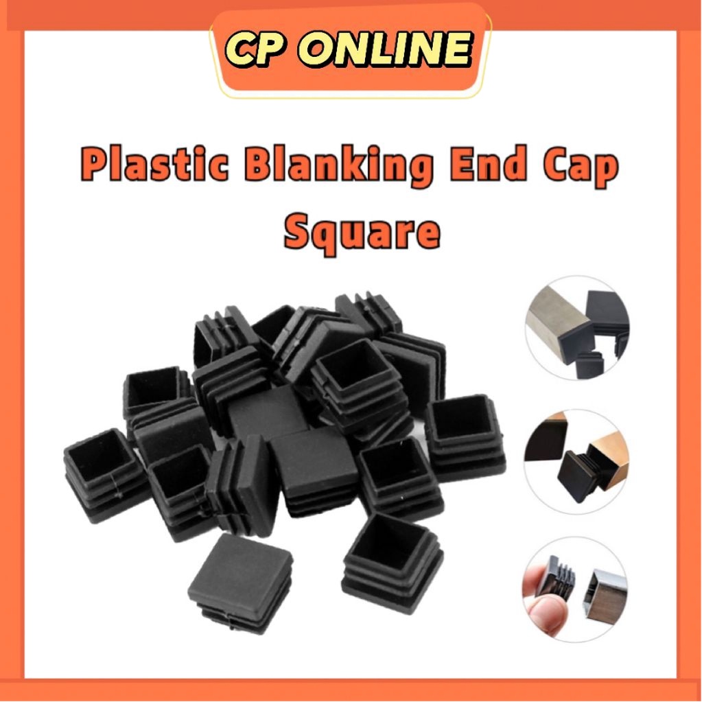 CP ONLINE Hollow Plastic Blanking End Cap Square/ Inner Insert Square ...