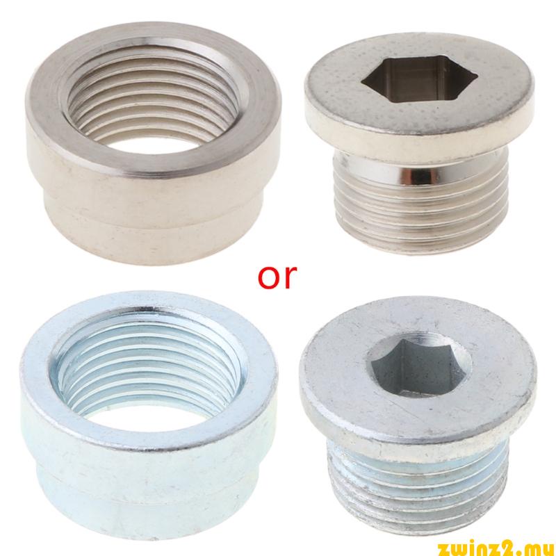 zwinz2 Auto Screw Nut O2 Oxygen Sensor Metal Weld on Bung Plug Wideband ...