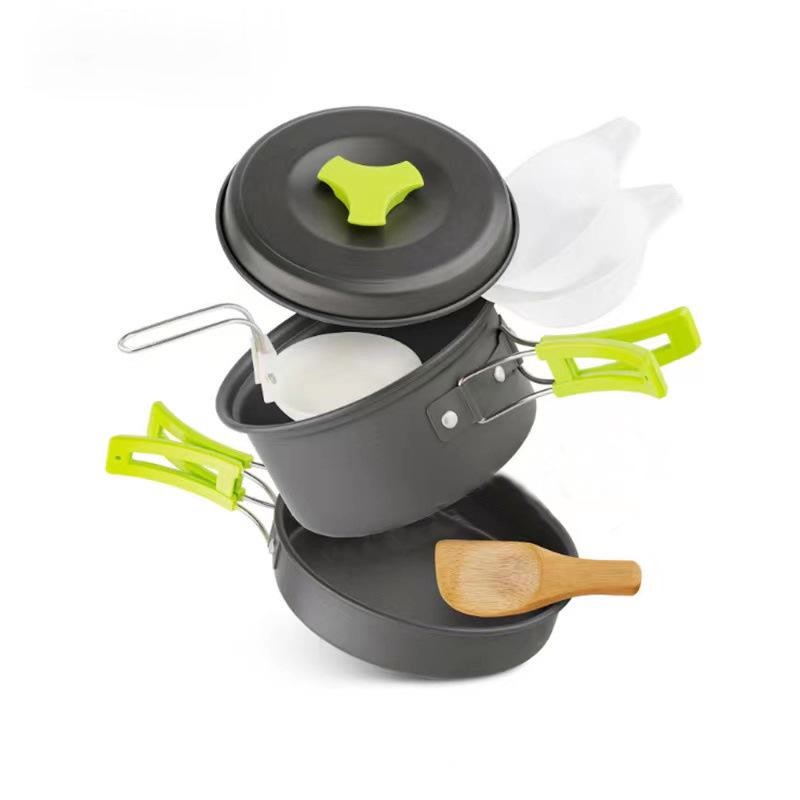 Camping Cooking Set Camping Cookware set 2-3 Camping Pot Pan Khemah Set ...