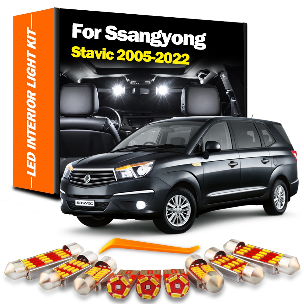 LED Bulbs Interior Map Dome Light Kit Canbus For Ssangyong Stavic 2005 ...