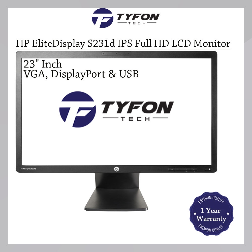 HP EliteDisplay 23″ Inch Widescreen IPS Full HD LED Monitor S231d ...