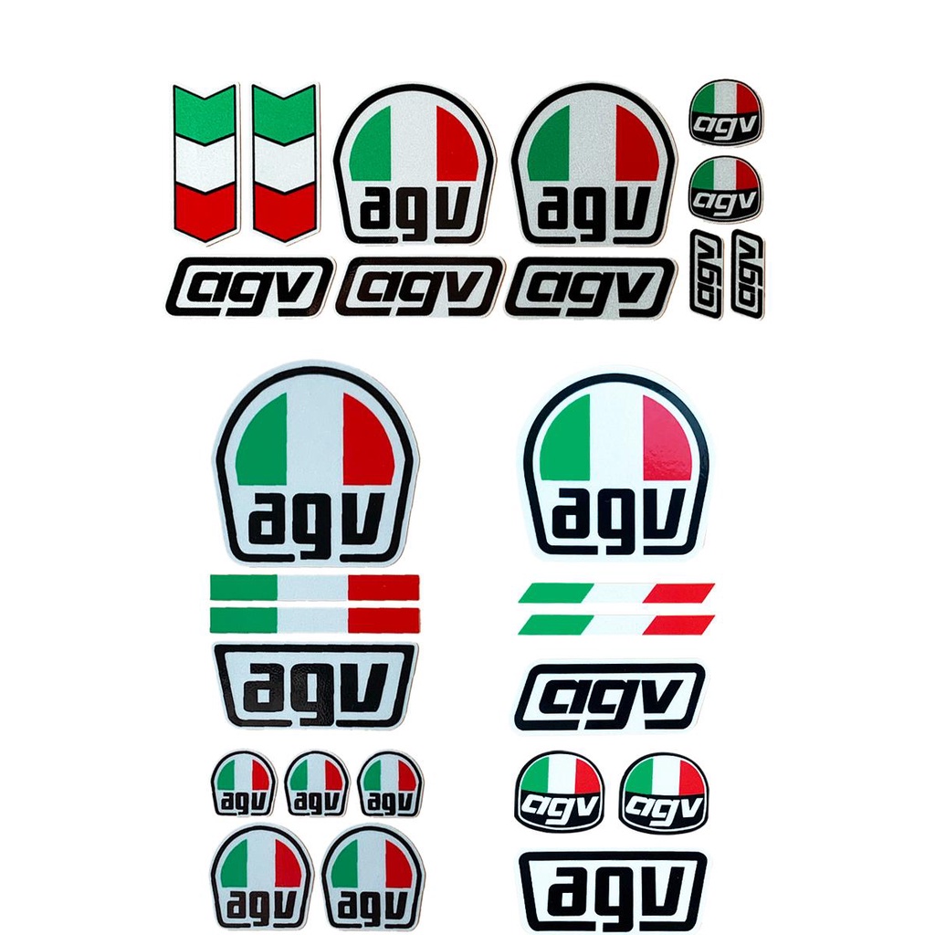 Motorcycle helmet sticker AGV reflective motorcycle AGV riding helmet ...