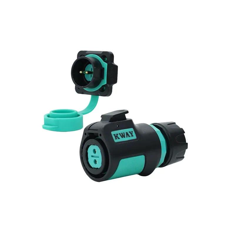 KWAY K20 Female Plug Male Socket M20 2 3 4 5 7 9 12 Pin Waterproof ...