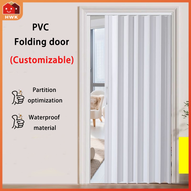 PVC Collapsible Door Sliding Door Open Kitchen Gas Simple Temporary ...