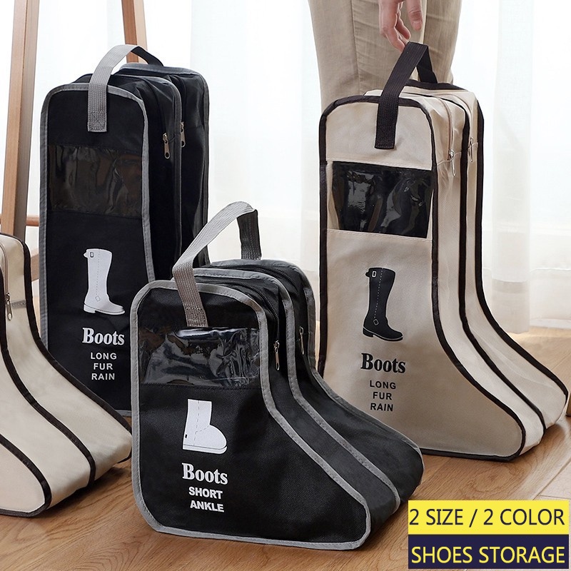Portable Shoes Storage Bag Travel Long Boots Dust-proof Waterproof Bag ...