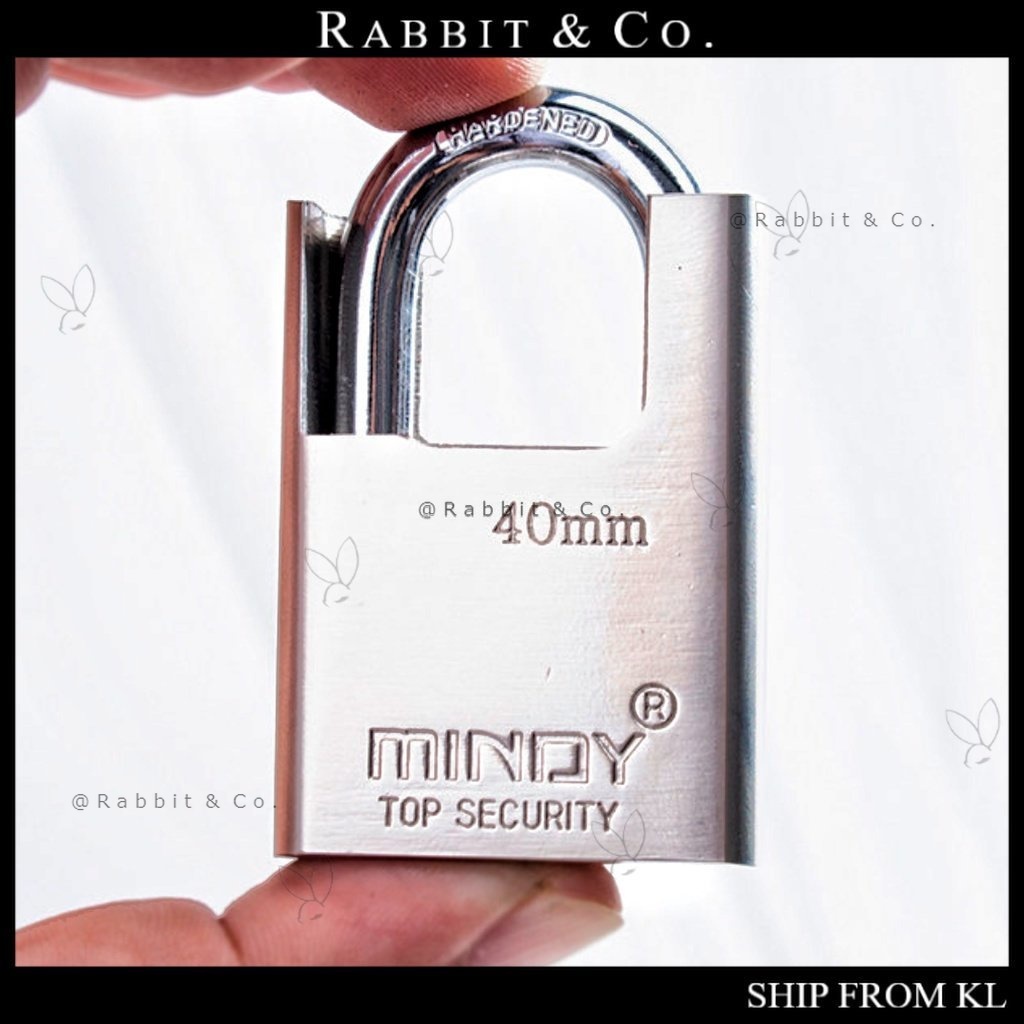 R&C Top Security Solid Lock MINDY Hardened Steel Shackle Shrouded ...