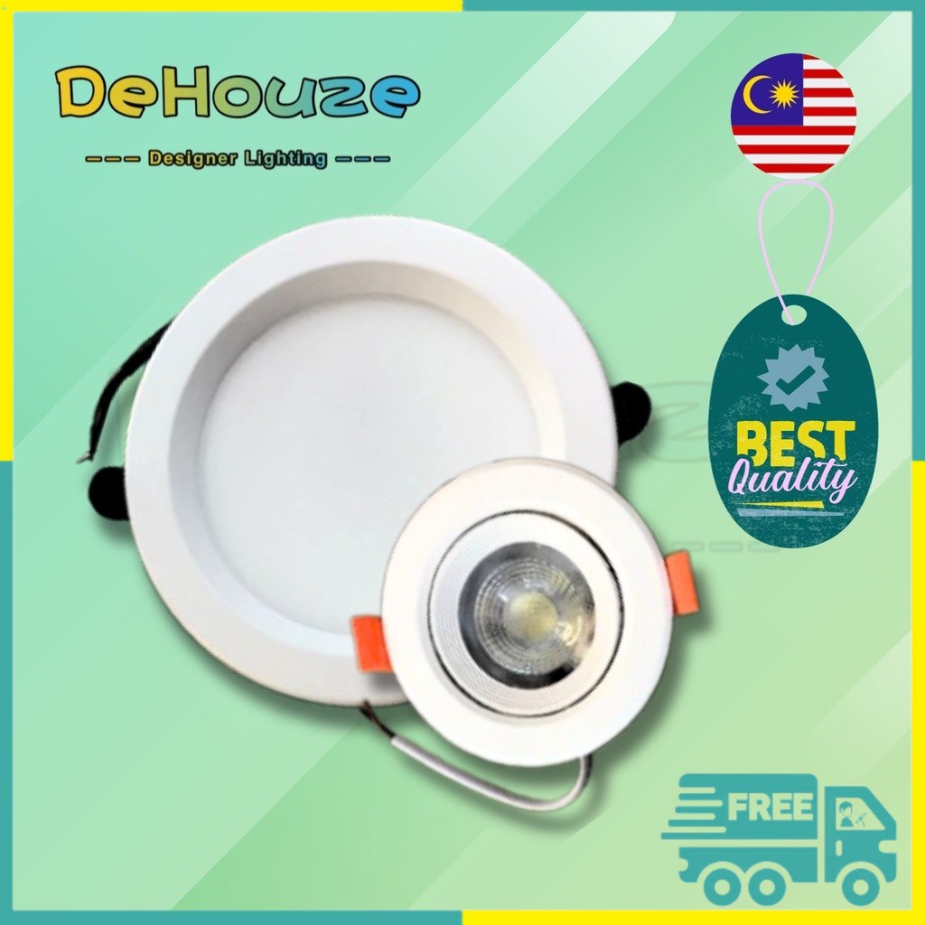 DEHOUZE Eyeball 7W / 12W Spotlight LED Downlight Display lighting Ceiling lamp Lampu downlight ...