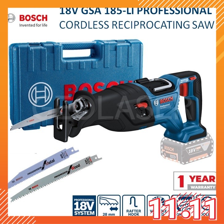 Bosch 18V GSA 185-Li Professional Cordless Reciprocating Sabre Saw ...