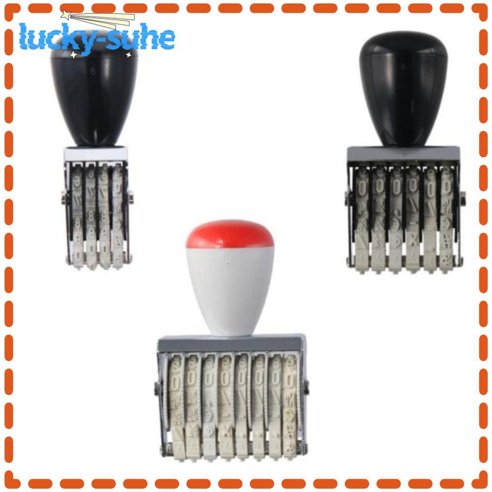 LUCKY-SUHE Number Stamp, 4 Digit Number Personalized Roller Stamps ...