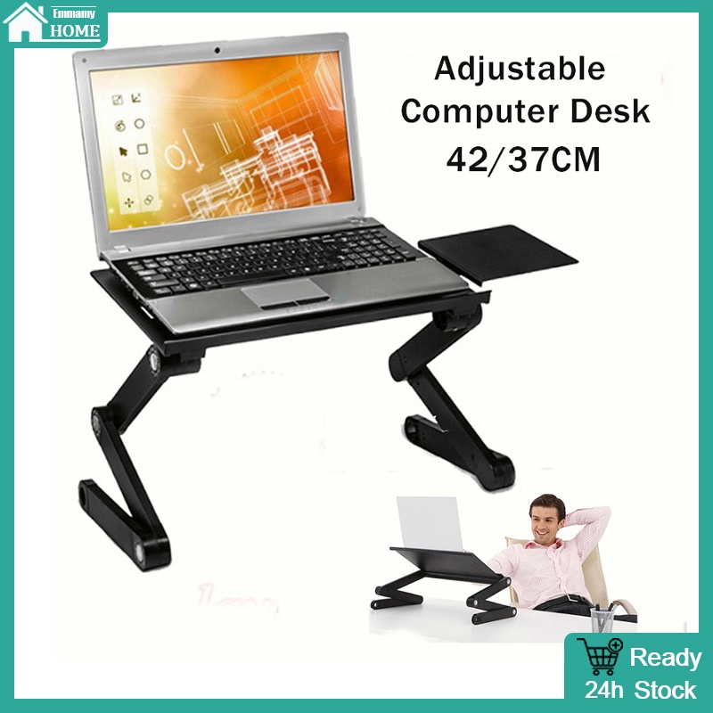 Emmamy--Adjustable Vented Laptop Table Laptop Computer Desk Portable ...