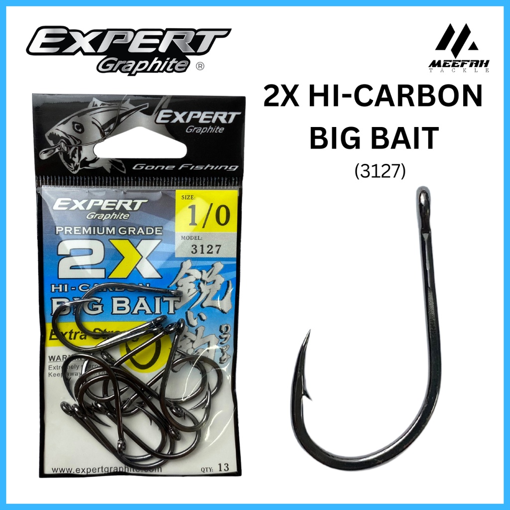 EXPERT GRAPHITE Big Bait Hook 2X ( 3127 ) - Fishing Hook Mata Kail ...