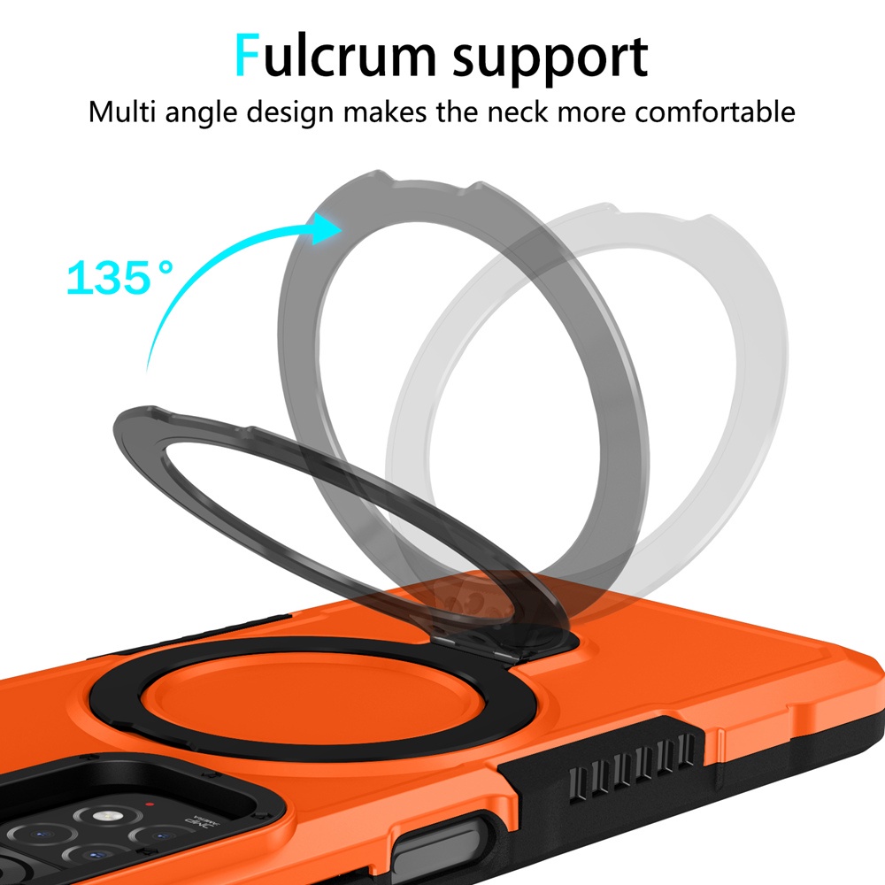 KEYSION Shockproof Case for Redmi Note 11 Pro 5G 11S Global Ring Stand ...