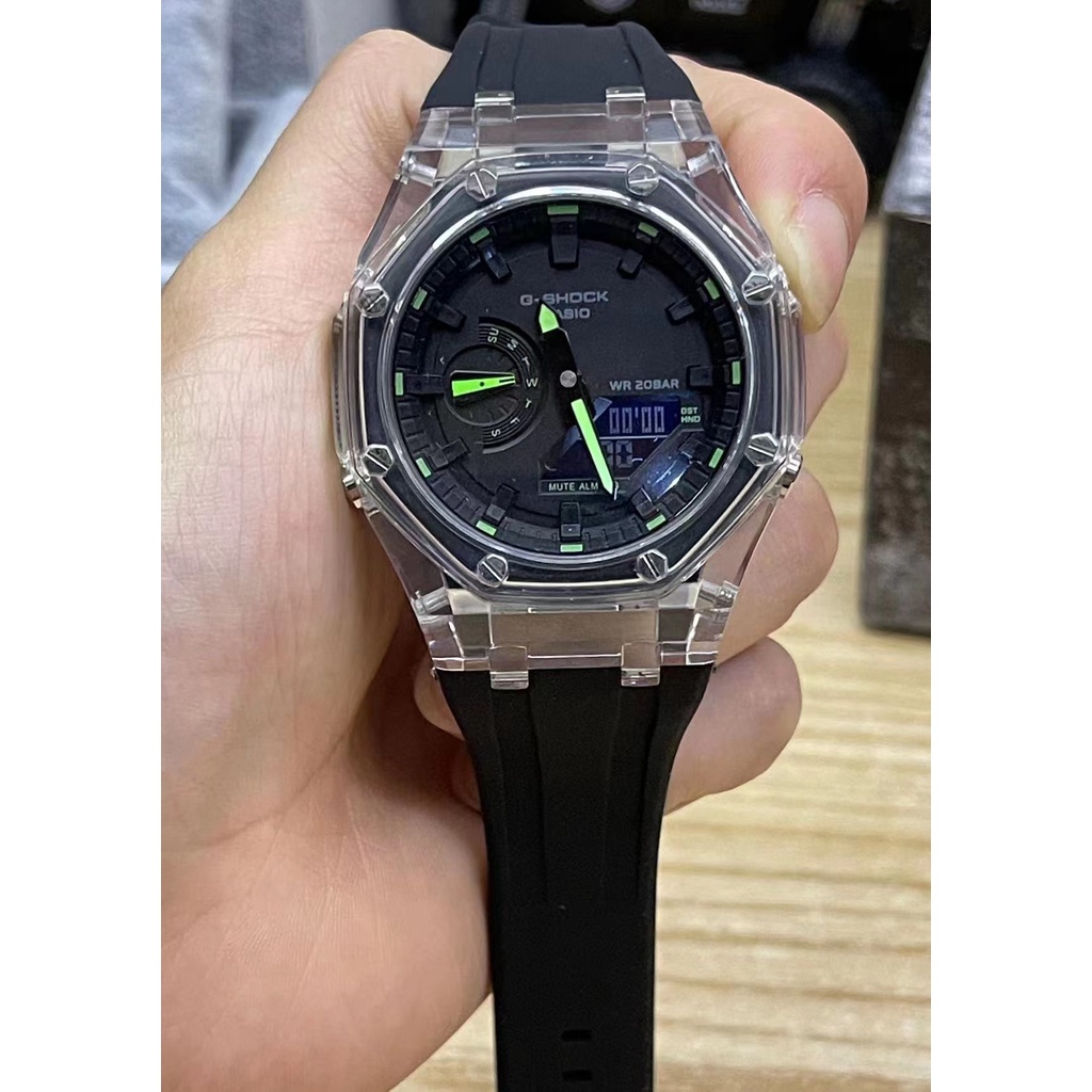 G-SHOCK GA-2100SRS AP Sports Watch Transparent Black Series Watch ...