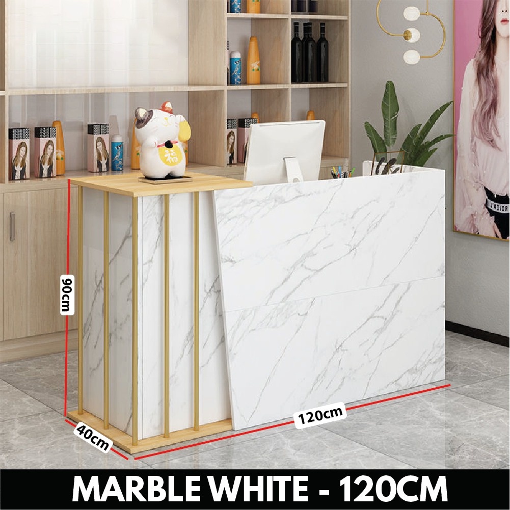 Meja kaunter Cashier counter table desk shop reception counter drawer ...