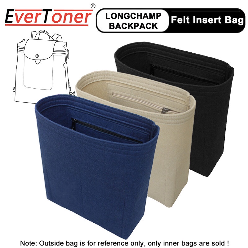 EverToner Felt Insert Organizer Bag LONGCHAMP Le Pliage Backpack Liner ...