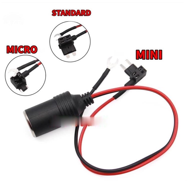 Socket Lighter Female 12V-24V Car Cigar Cigarette Lighter Socket Plug ...