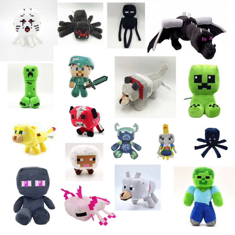New Minecraft Creeper Plush Toy Steve Ending Dragon Game Merchandise ...