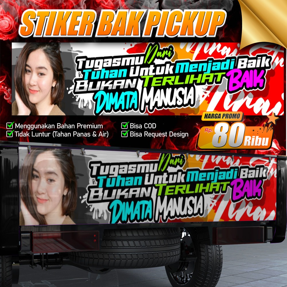Custom Pick Up Rear Door Decal Sticker for All PickUps. Can Request ...