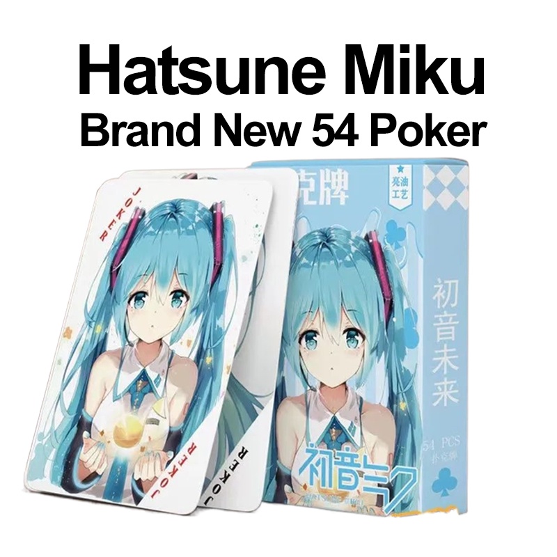 Miku Poker card Set card gifts COS accessories Party Game Cards Postcard Photo Set Table ...