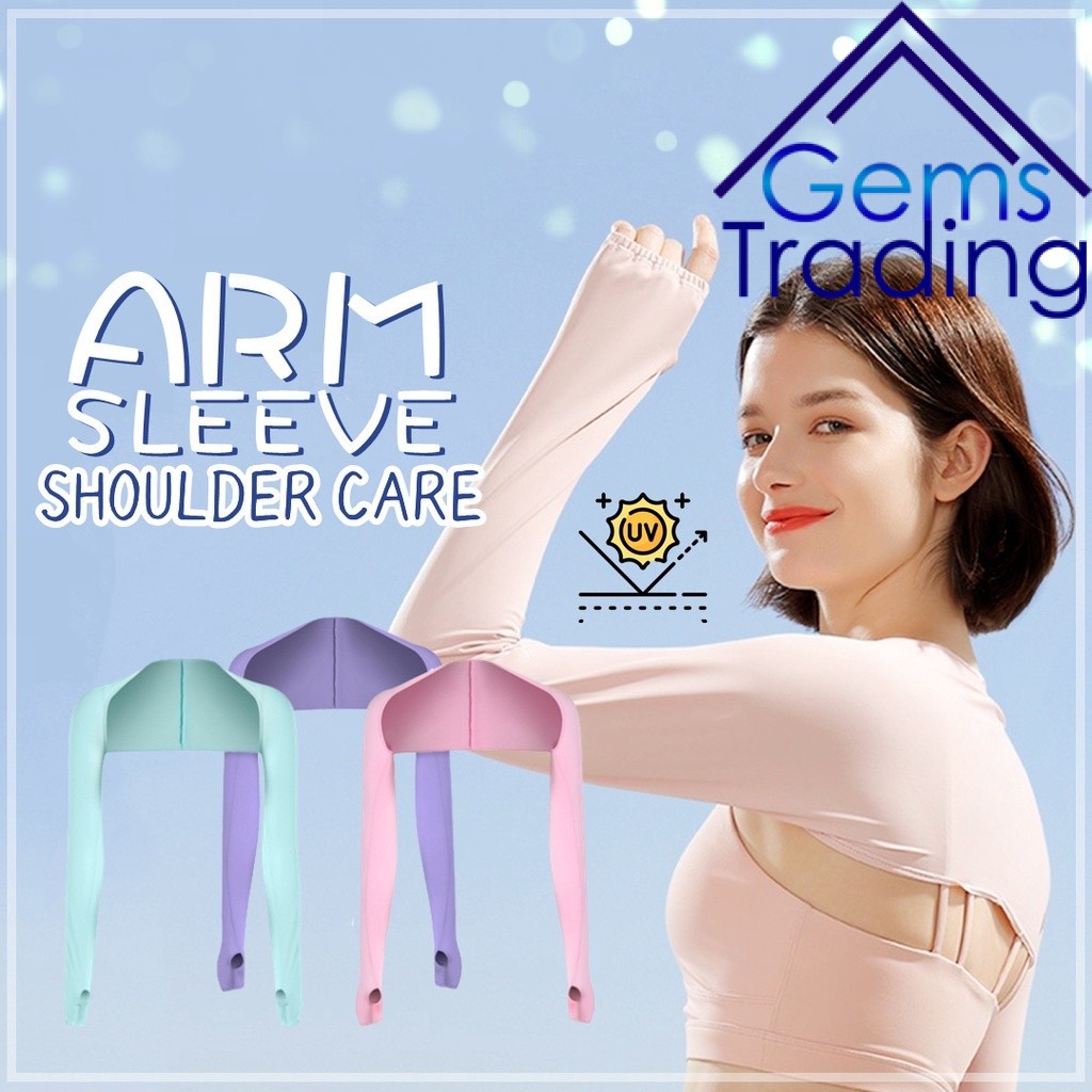 Arm Sleeve Hand Sock UV Protection Inner Lengan Panjang Muslimah Half ...