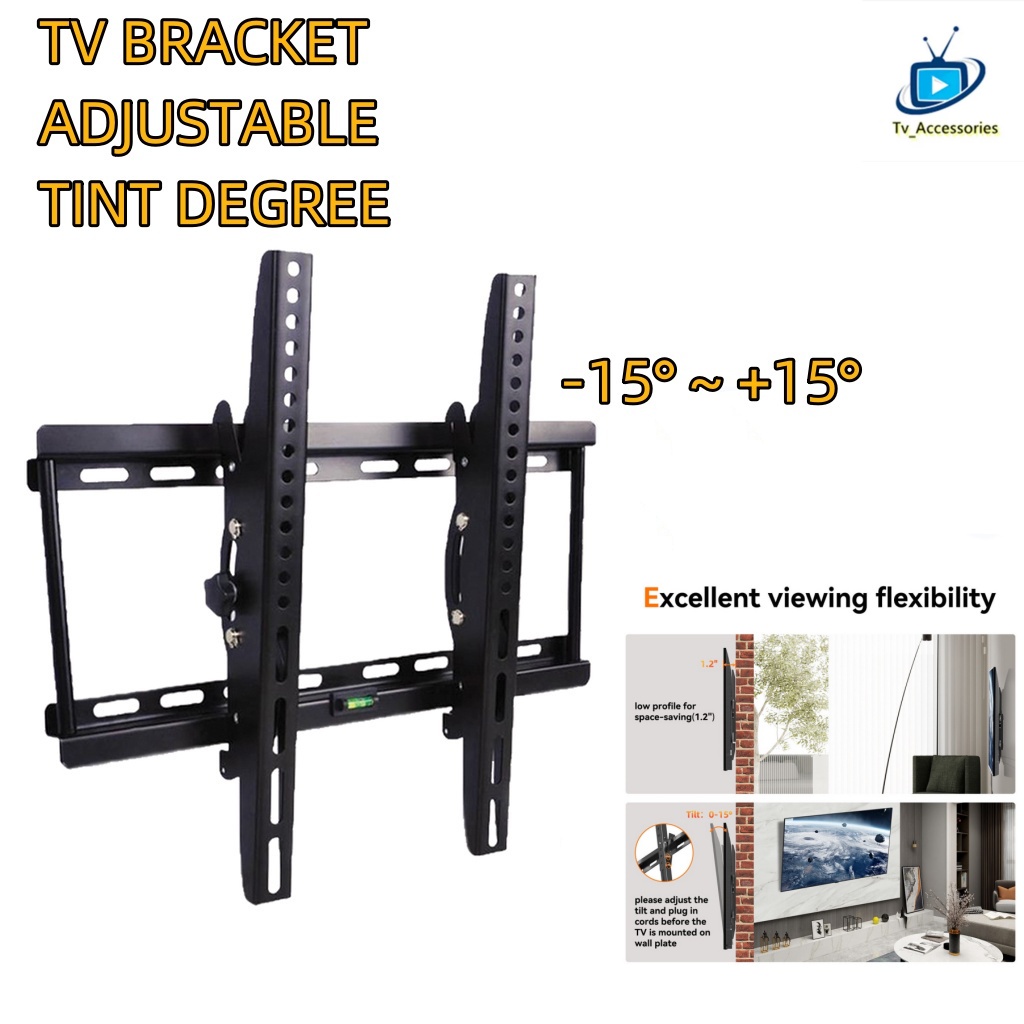 tv hanging wall bracket ( adjustable tilted angle 26''-65'' ) inches ...