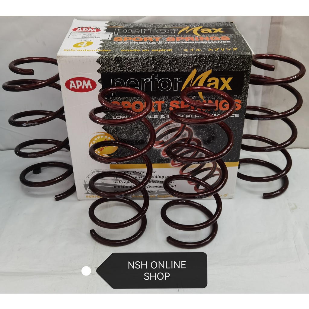 APM PERFORMAX Sport Coil Spring for Proton Saga BLM & FLX Iriz 1.6 Saga ...
