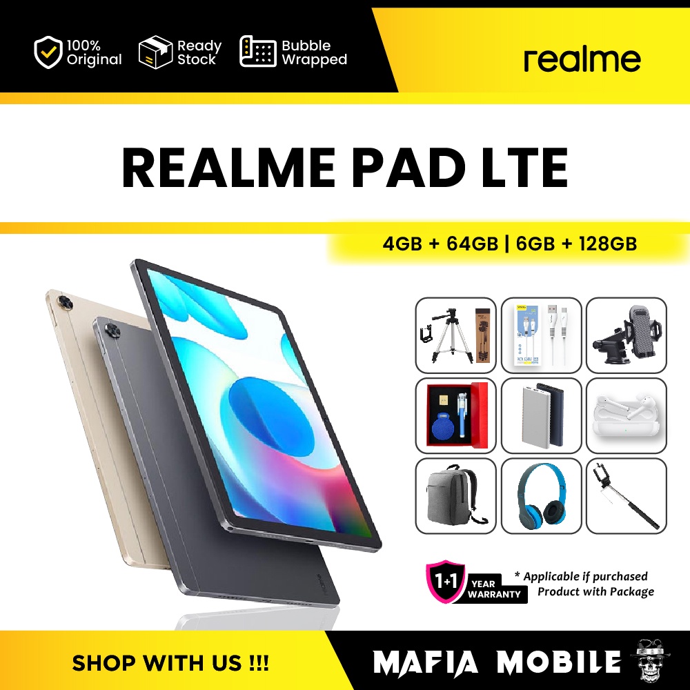 REALME Pad LTE [4GB 64GB]/[6GB 128GB] - Original REALME Malaysia ...