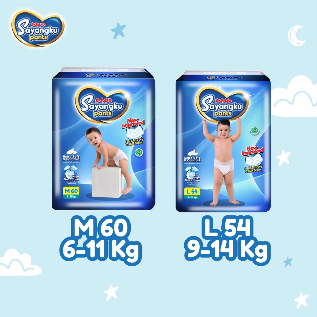 CITRA Sayangku Pants M60 L54 Diaper Pants SBY Milk Image) | Shopee Malaysia