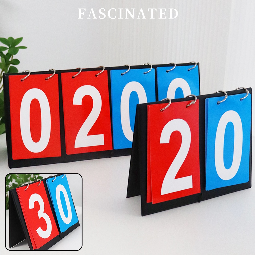 Flip Sports Scoreboard Score 2/3/4 Digit Counter Portable for Table ...