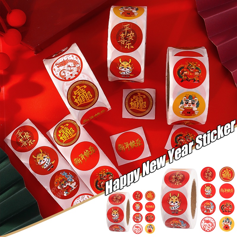 Happy New Year sealing stickers / Chinese Spring Festival Decals ...