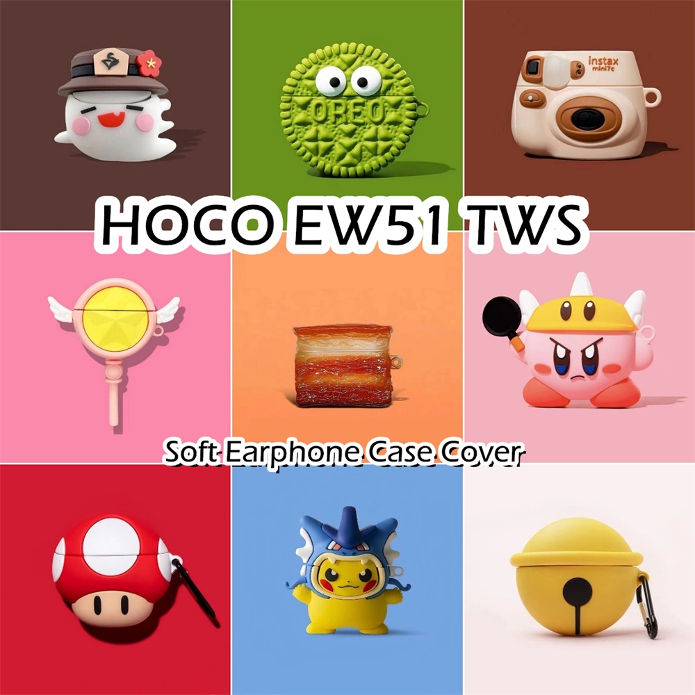 【imamura】For HOCO EW51 TWS Case Trendy ideas Cartoon Soft Silicone ...
