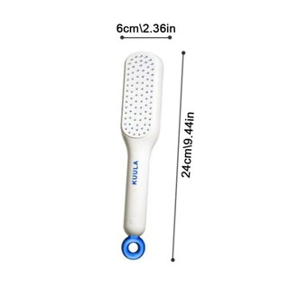 MEIGUII Self Cleaning Hair Comb, Anti-static ABS Magic Retractable Comb ...