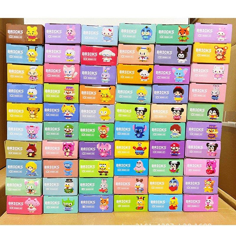[High Quality] Cute Building Blocks Toy Kuromi Mini Cinnamoroll ...