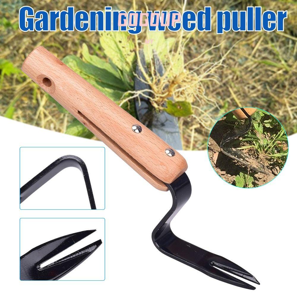 GOGUVO Forked Head Root Remover Trimming Tools Hand Weeder ...