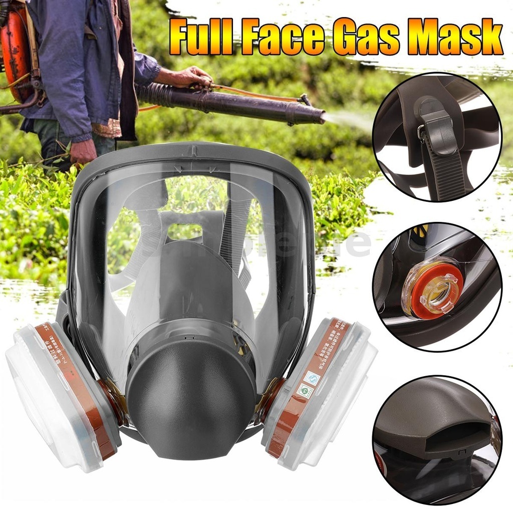 For 3m 6800 Full Face Gas Mask Facepiece Respirator Painting Industrial ...