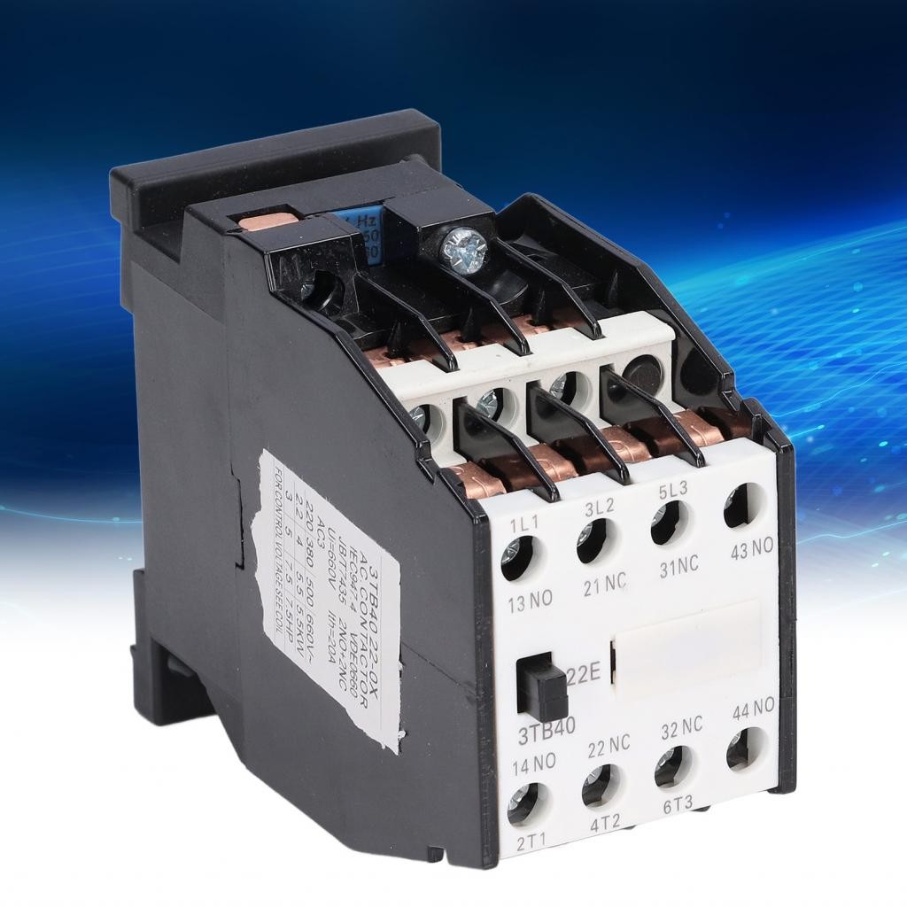 Legendtop AC Contactor Frequently Control Turn On or Off 2NC+2NO DIN ...