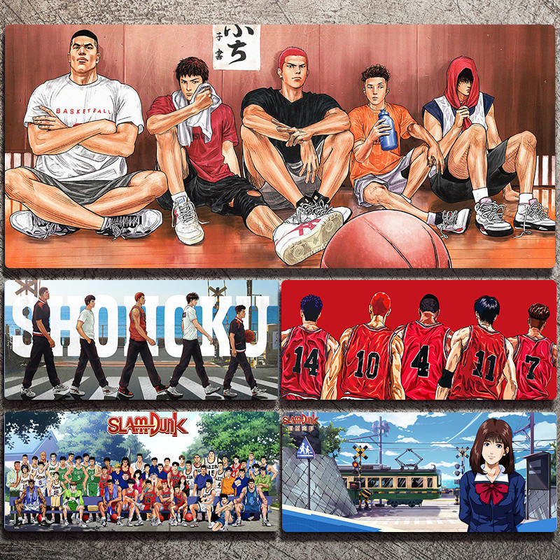 Slam Dunk Mouse Pad Oversized Sakuragi Flower Road Kaede Rukawa Mitsui ...