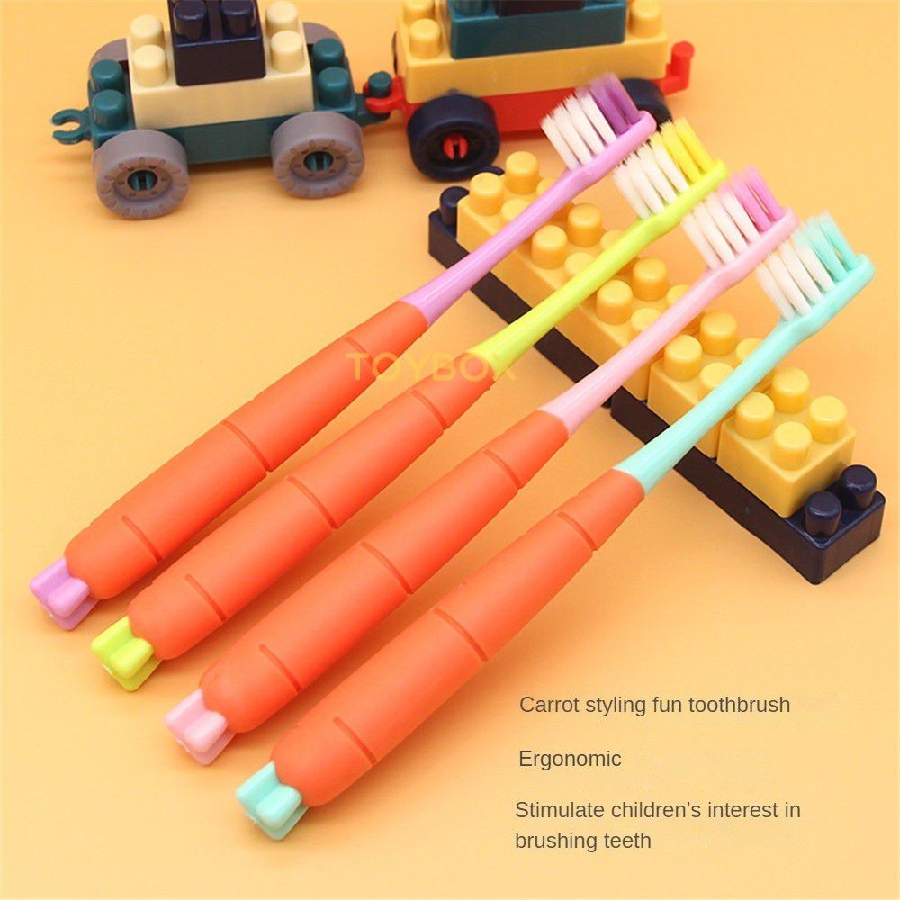 Soft Bristle Toothbrush 3-12 Children. Two-Pack Toothbrush Household ...