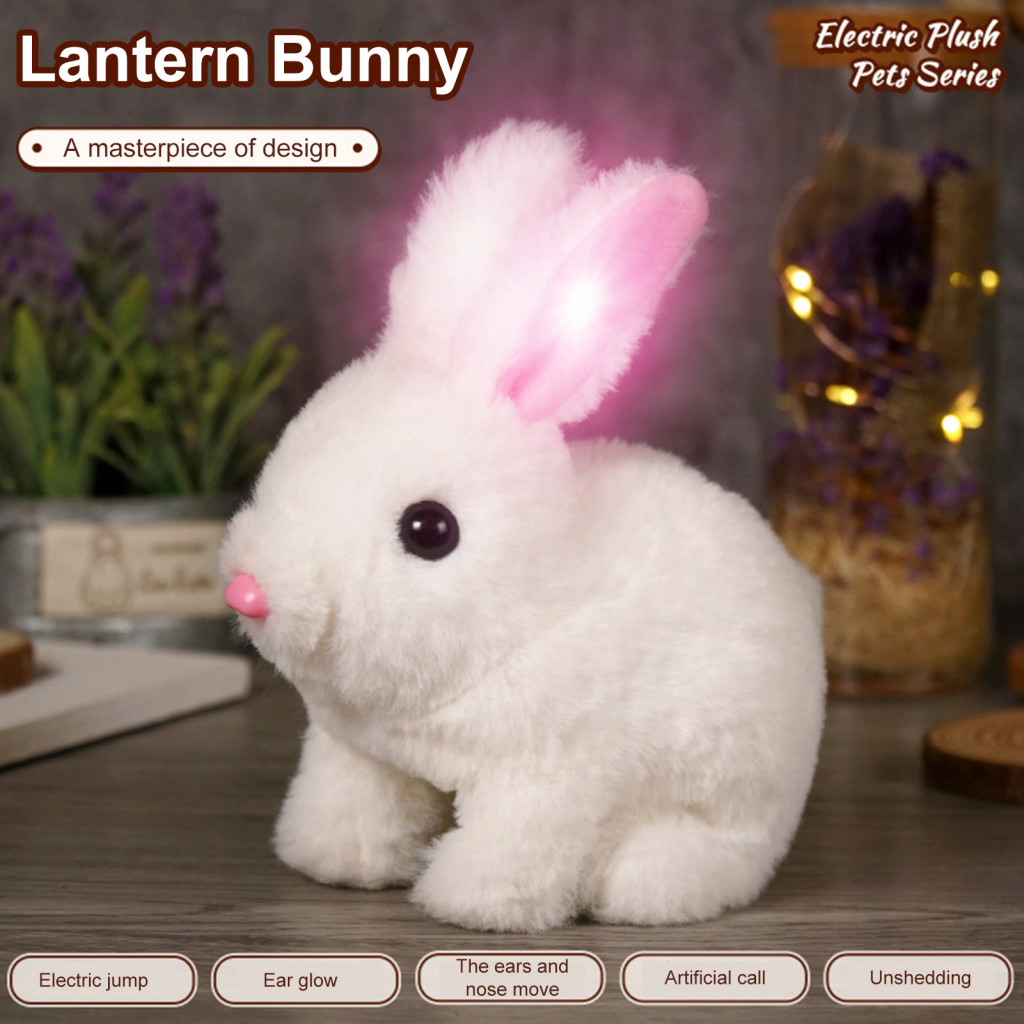 Bestus| Ears Twisting Plush Bunny Plush Bunny Toy Jumping Bunny Toy ...