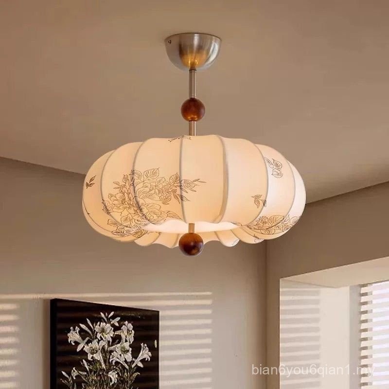 French Retro Style Bedroom Chandelier Fabric Pattern Medieval ...