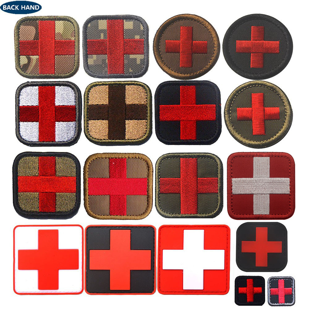 Haike Outdoor Rescue Bag Sticker Cross Tactical Medical Badge Emergency ...
