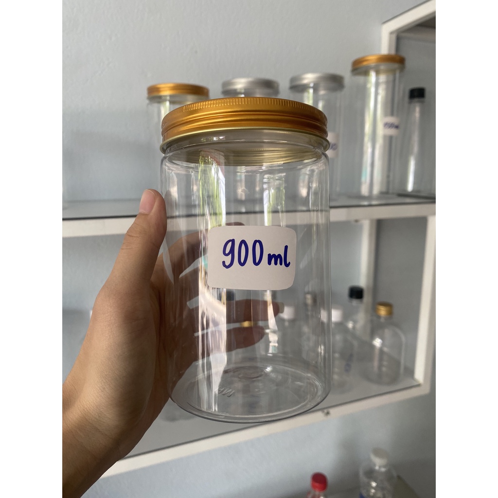 SET OF 10 PET PLASTIC JARS 900ML/1000ML/1200ML/1300ML/1500ML | Shopee ...