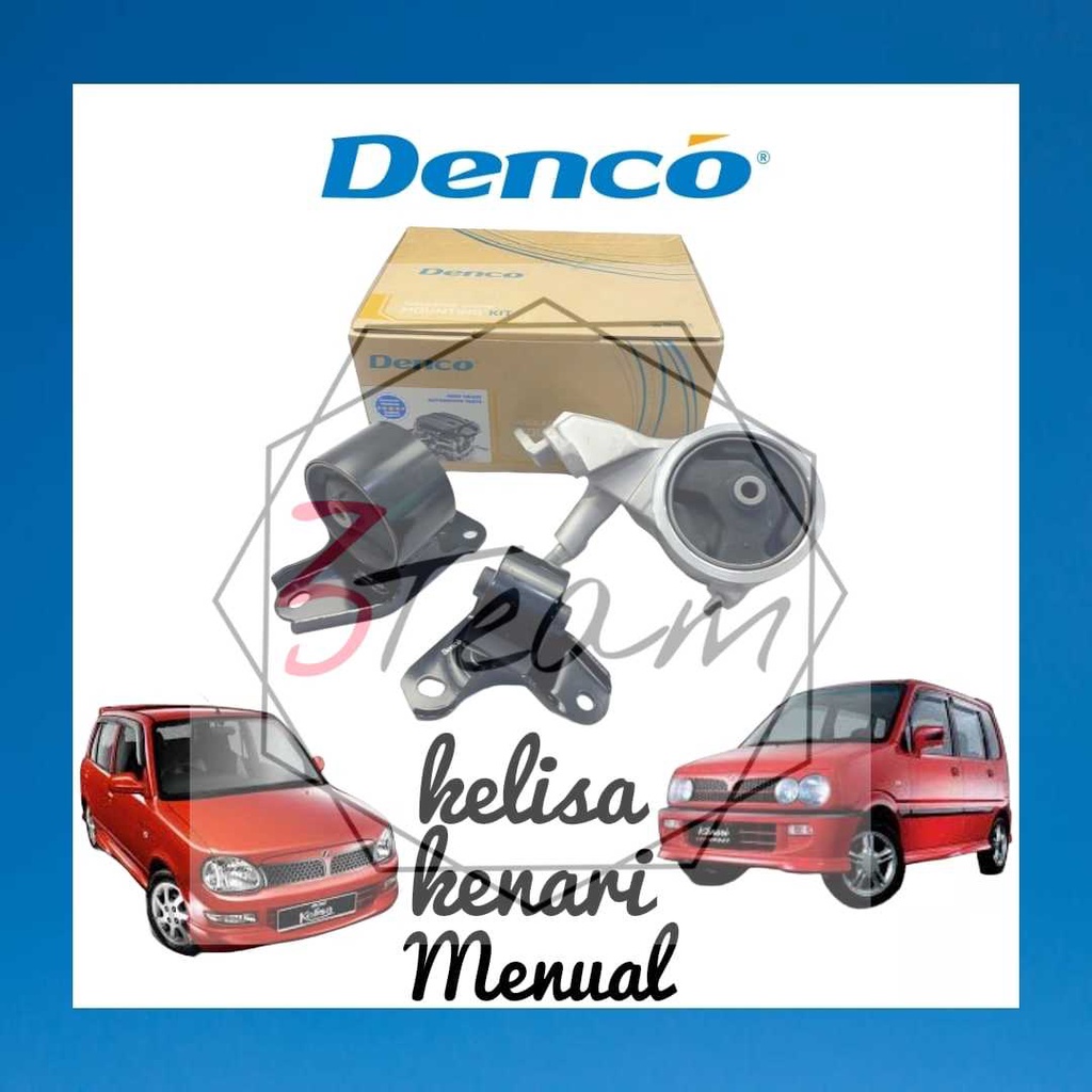 Denco Perodua Kenari Kelisa Engine Mounting Kit Set [Manual] Original ...