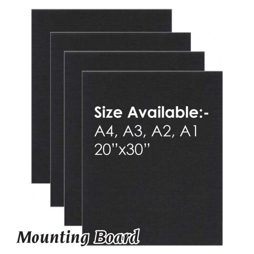 Mounting Board | Modeling Board | Black Board White Board | Hitam Kad ...