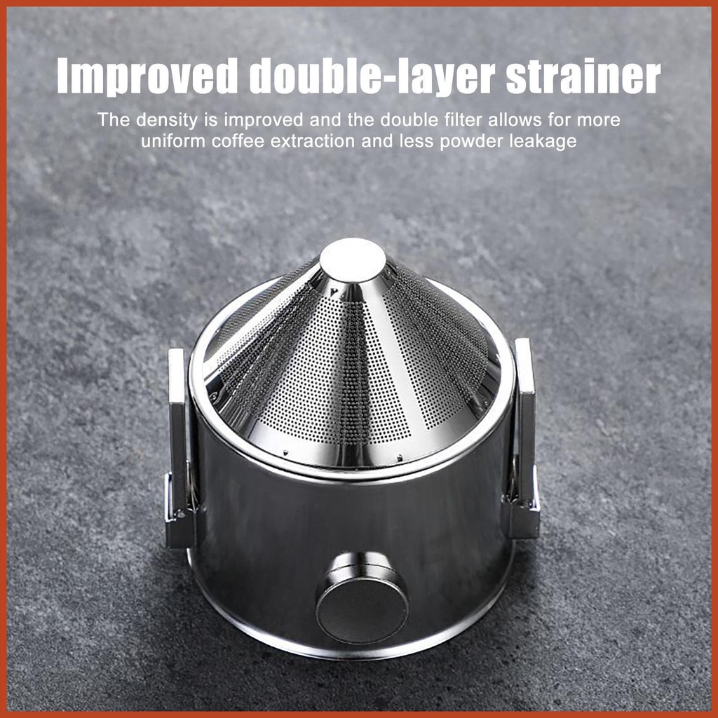 Mesh Infuser Pour Over Filter Coffee Fine Dripper Stainless Steel Large ...