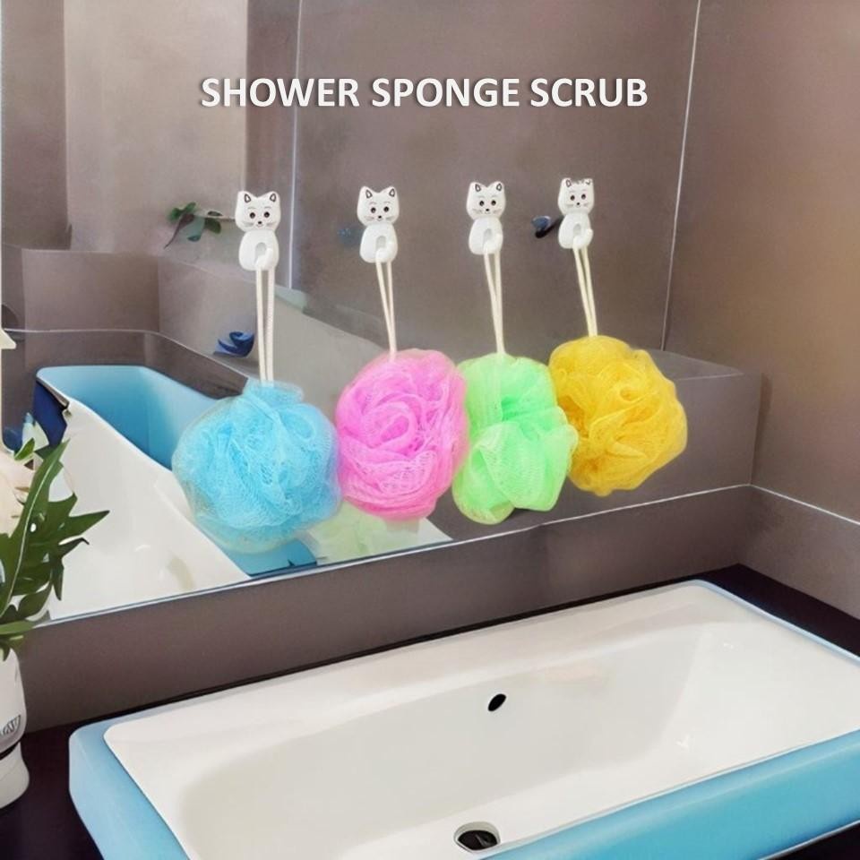 Sponge Bath Scrub Shower Rich Foam Span Mandi Skrub Badan | Shopee Malaysia