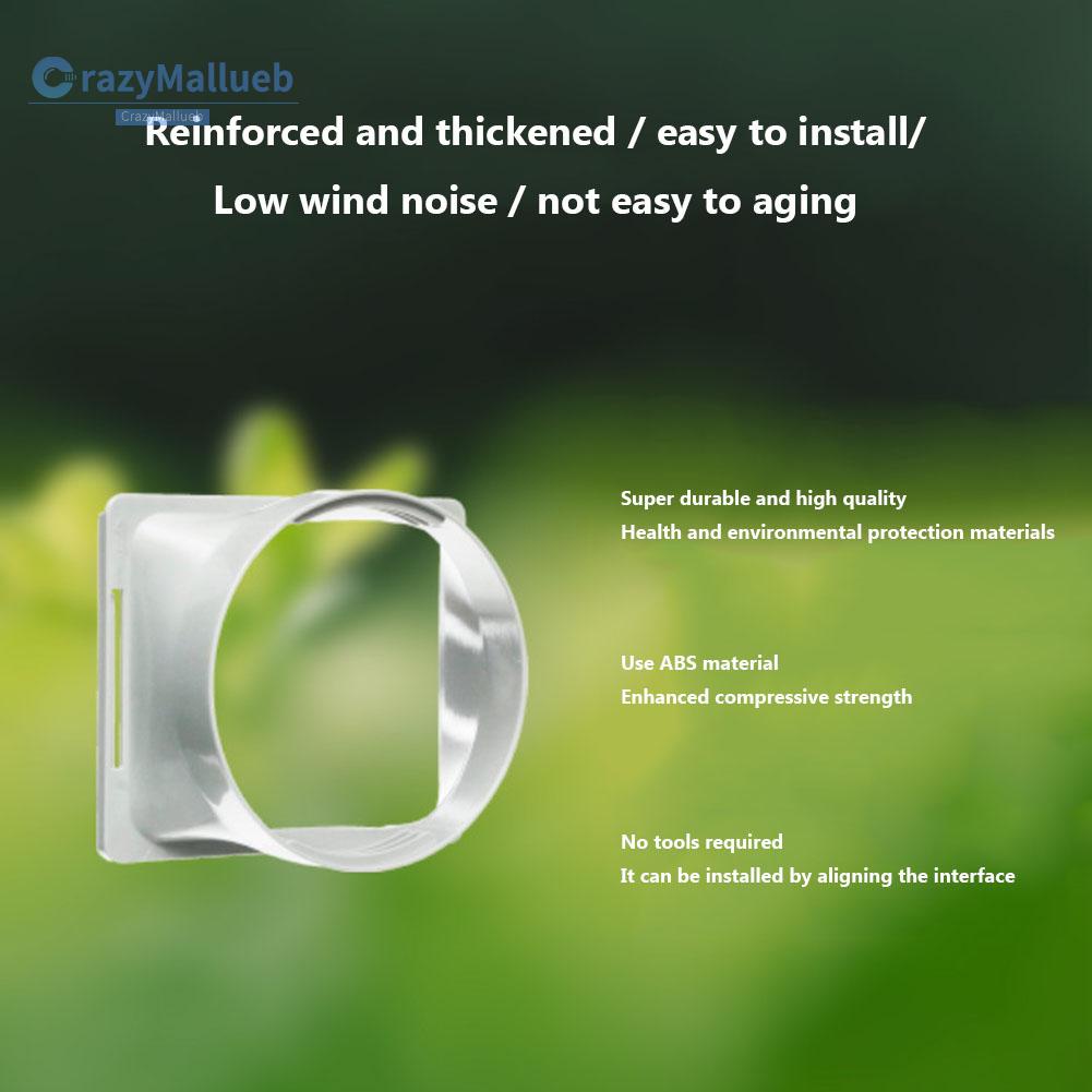(Ready Cra)Square Portable Air Conditioner Exhaust Duct Interface Pipe ...