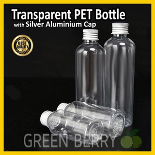 Transparent PET Juice Bottle with Aluminum Cap | Plastik Botol untuk ...