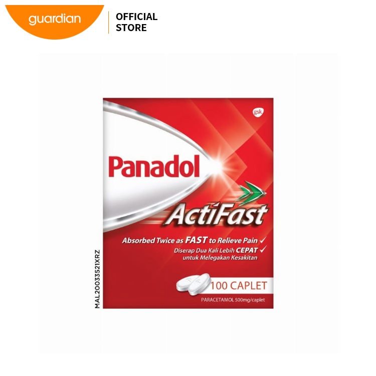 Panadol Actifast Caplets 100's | Shopee Malaysia
