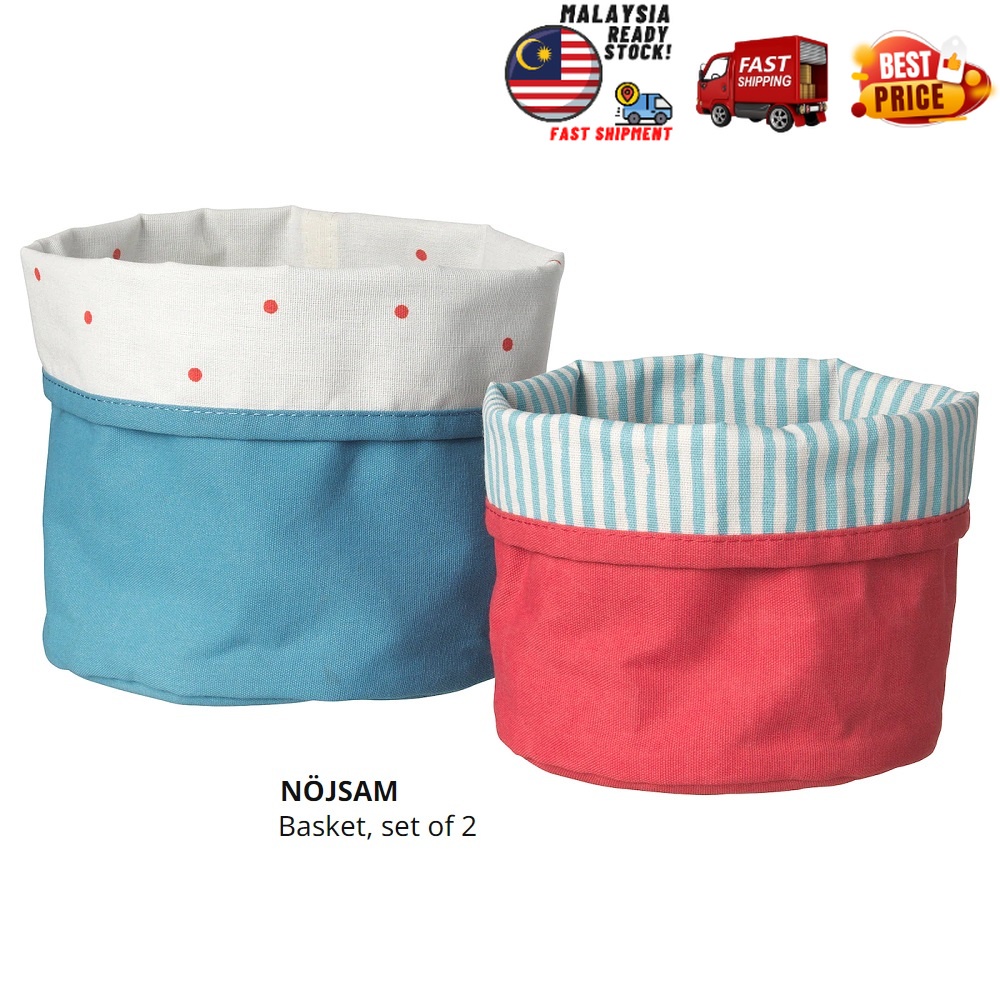 MINIKEA [Set of 2] Nursery Storage Basket . Small Storage Basket ...